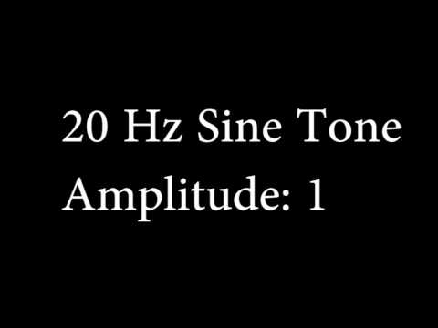 20 Hz Sine Tone Amplitude 1
