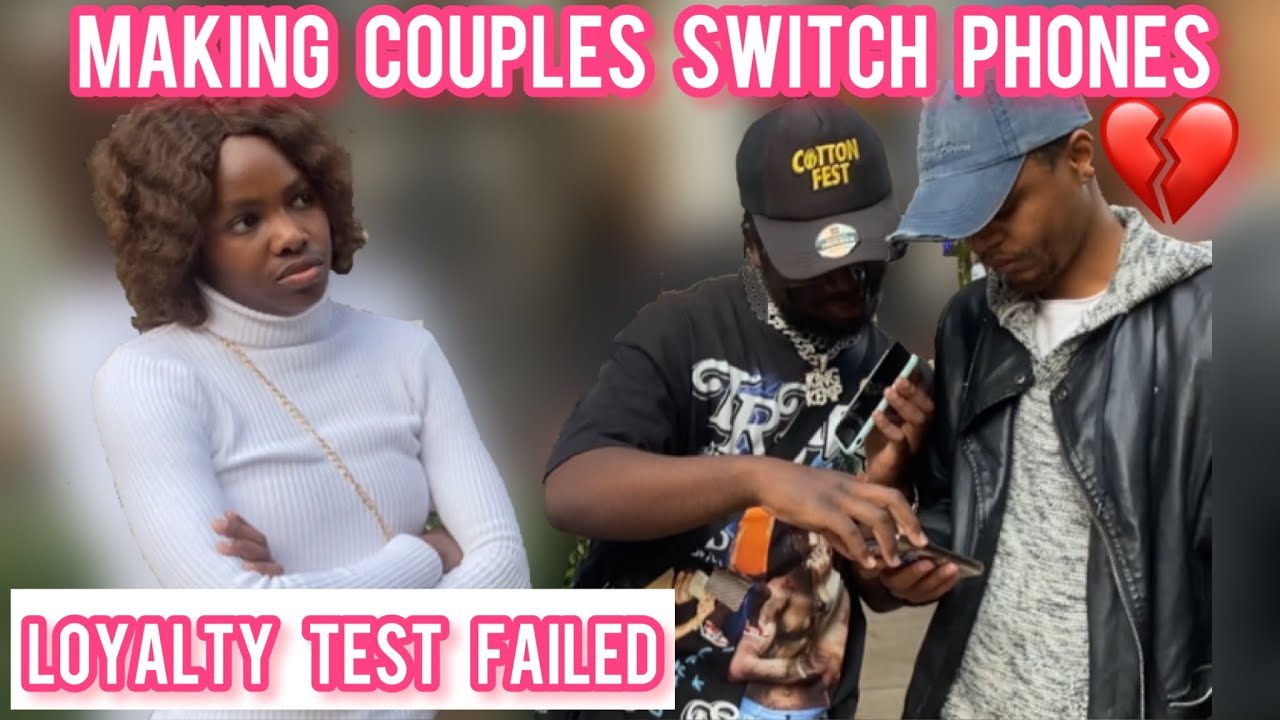 Making Couples Switch Phones | Couple Loyalty Test 💔 | iam Ricky - YouTube