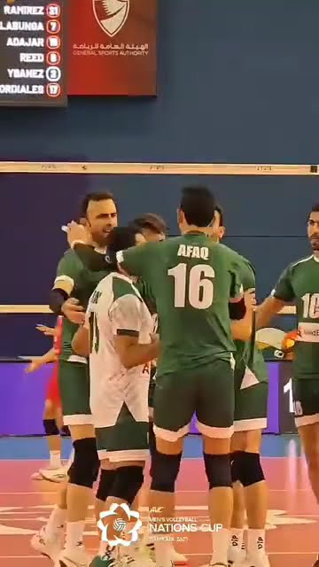 Afaq Jan jump service aic point win Sami fanial #volleyball - YouTube