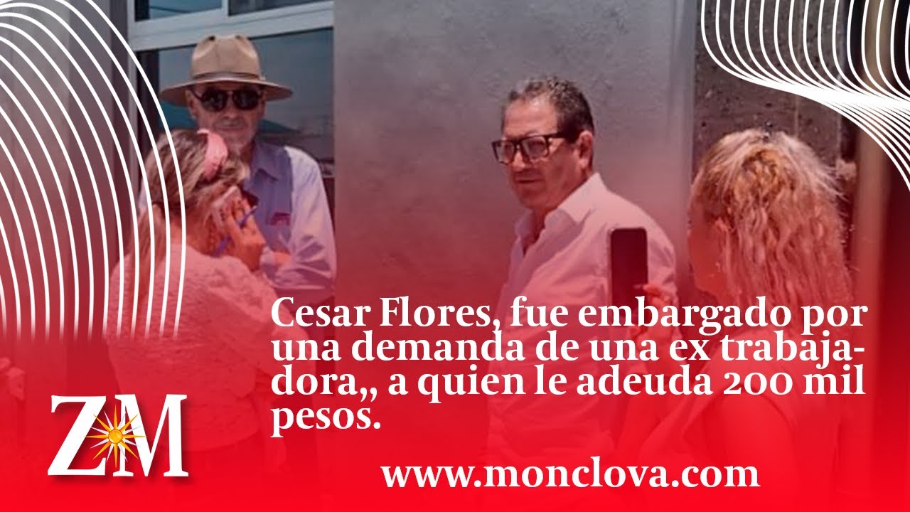 Cesar Flores, fue embargado por una demanda de una ex trabajadora, a ...