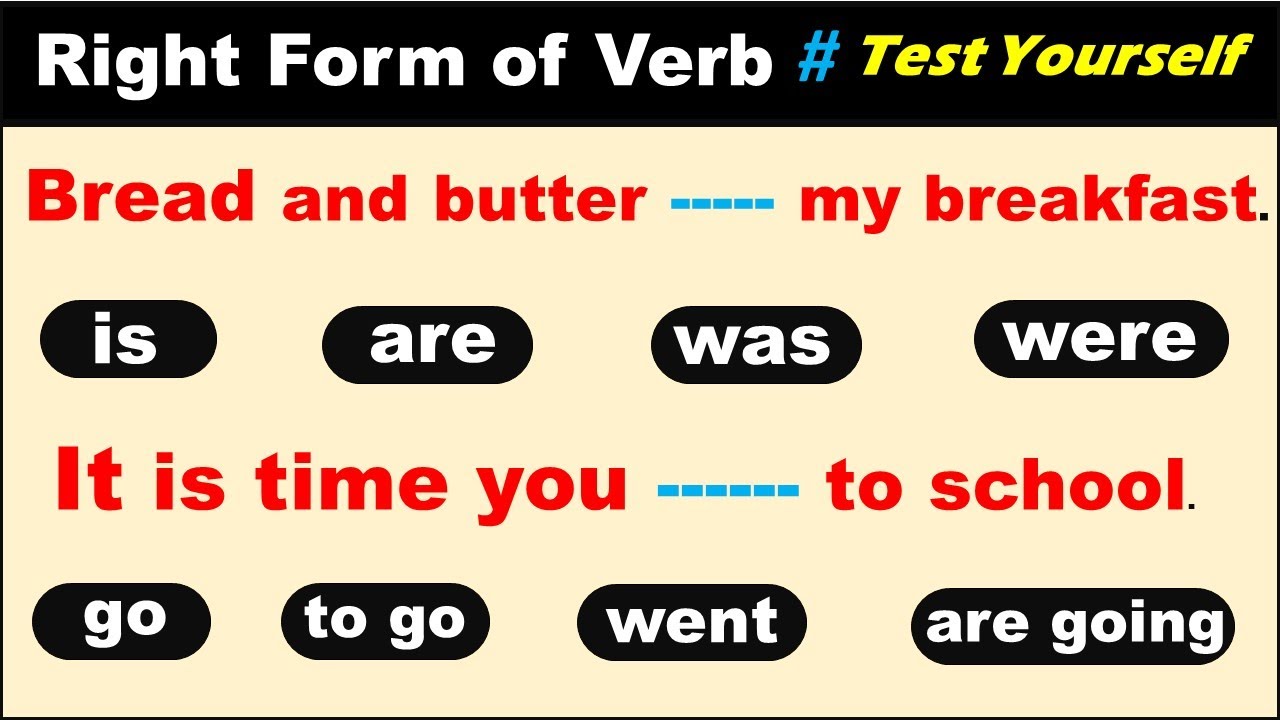 Correct Form of Verb in English Grammar।। Correct Form Verb - YouTube