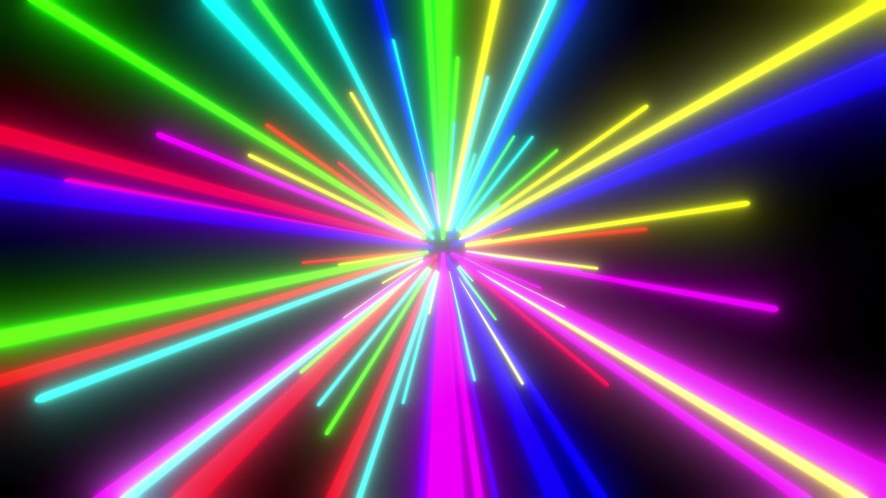 Multi color Neon Laser lights rotating background Free Video Background ...