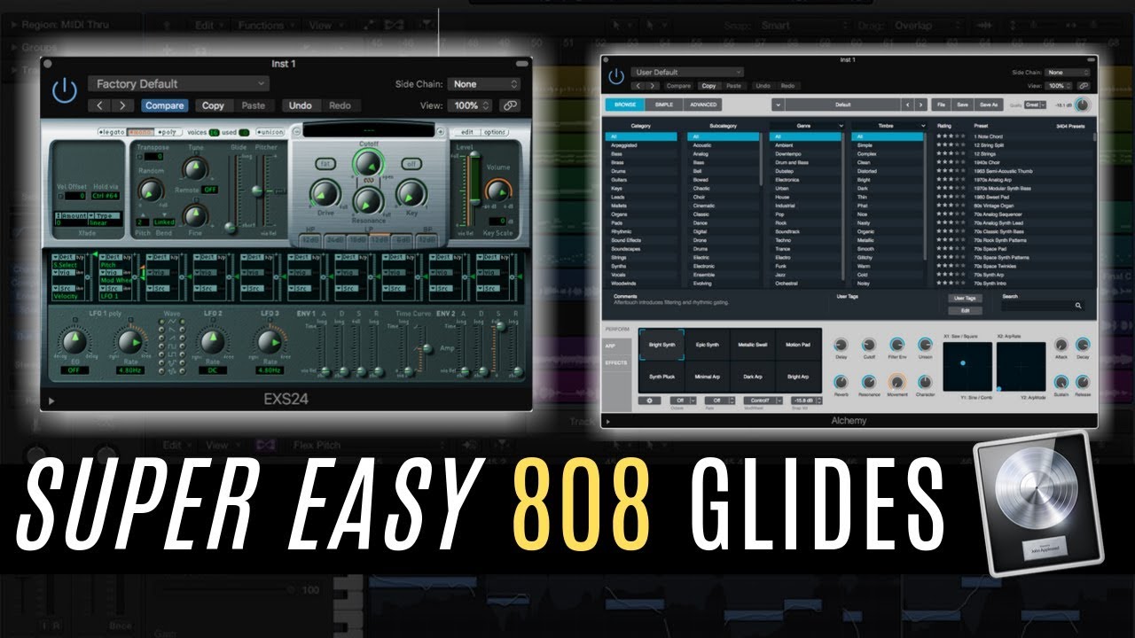 How to make 808 Glides in Logic Pro X (super EASY!) - YouTube