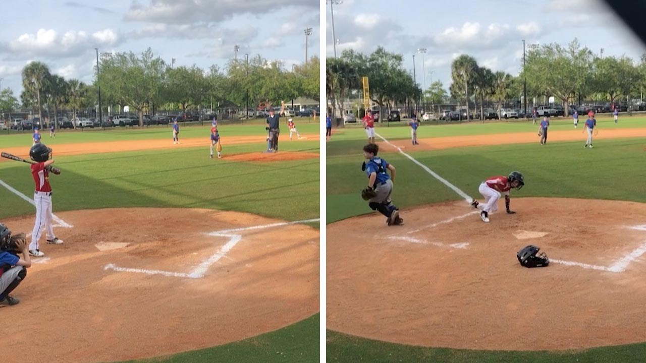 One-Armed Youngster Hits Home Run - YouTube