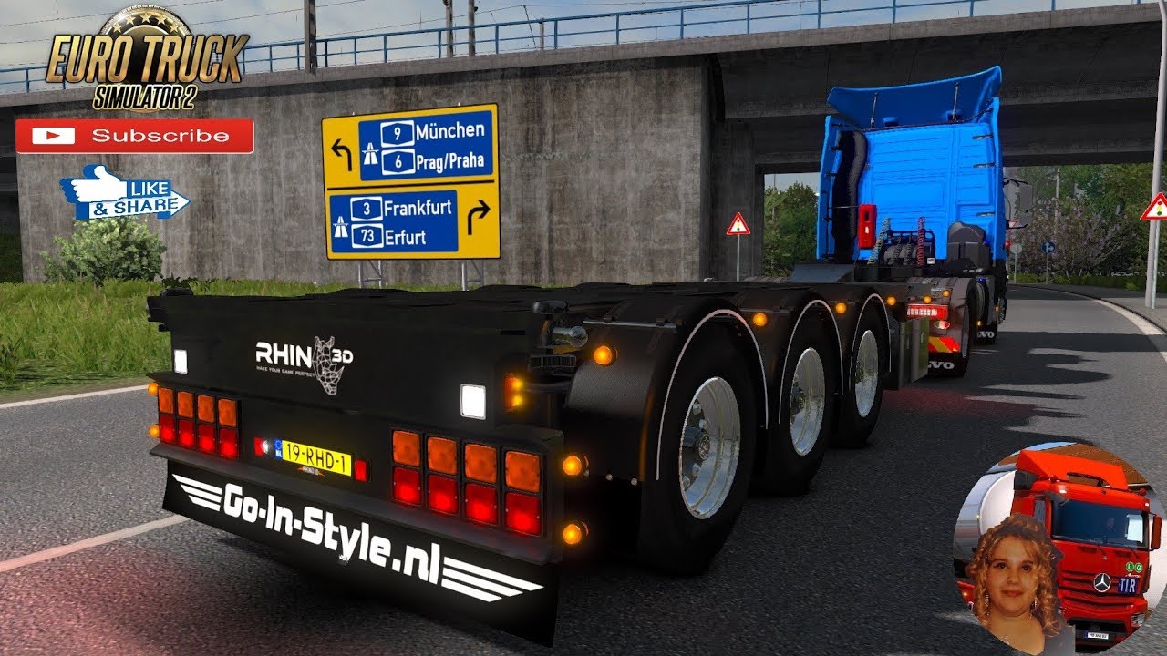 Euro Truck Simulator 2 (1.35) Container Ownable Trailer by Rhino3D v.1. ...