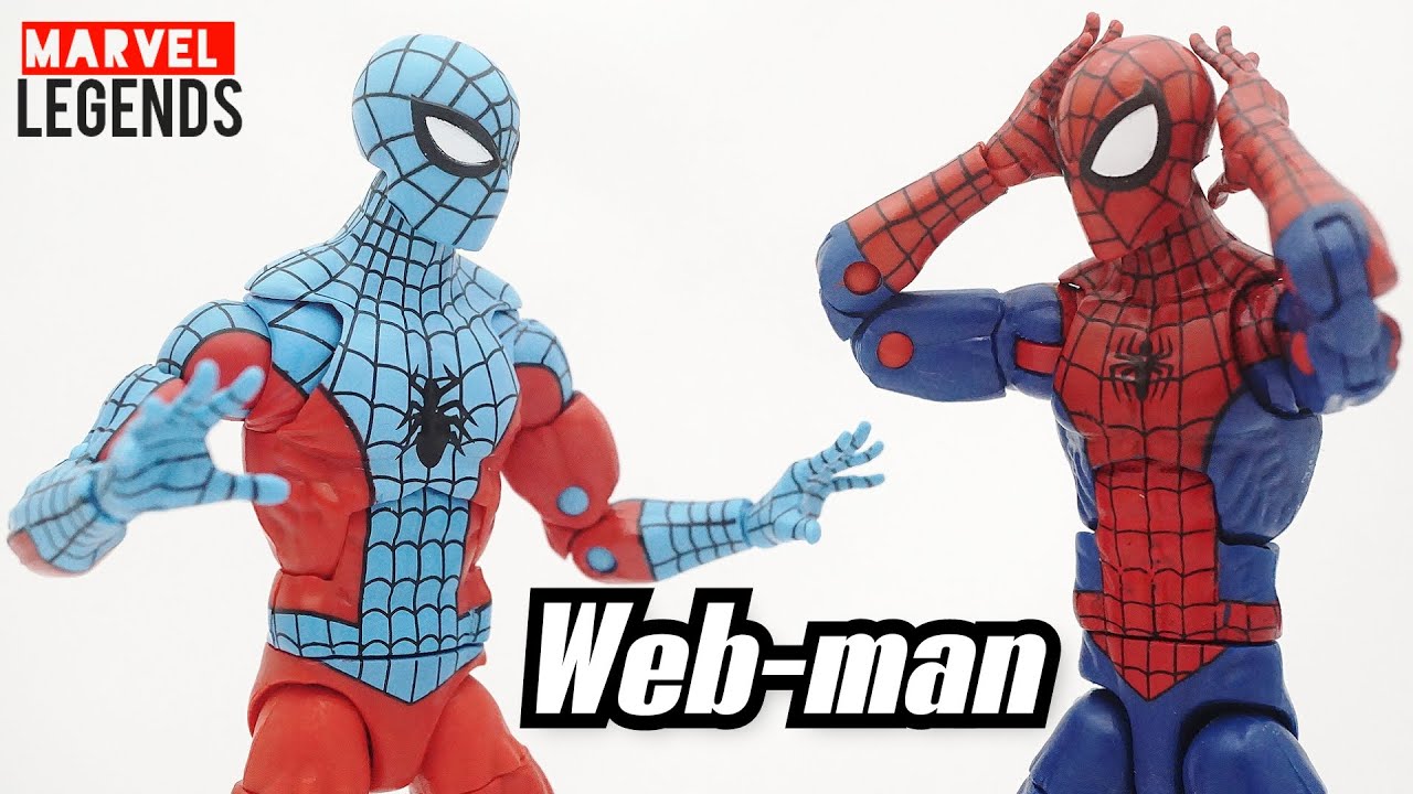 Marvel Legends Web-man Review and Comparison with Spider-man - YouTube