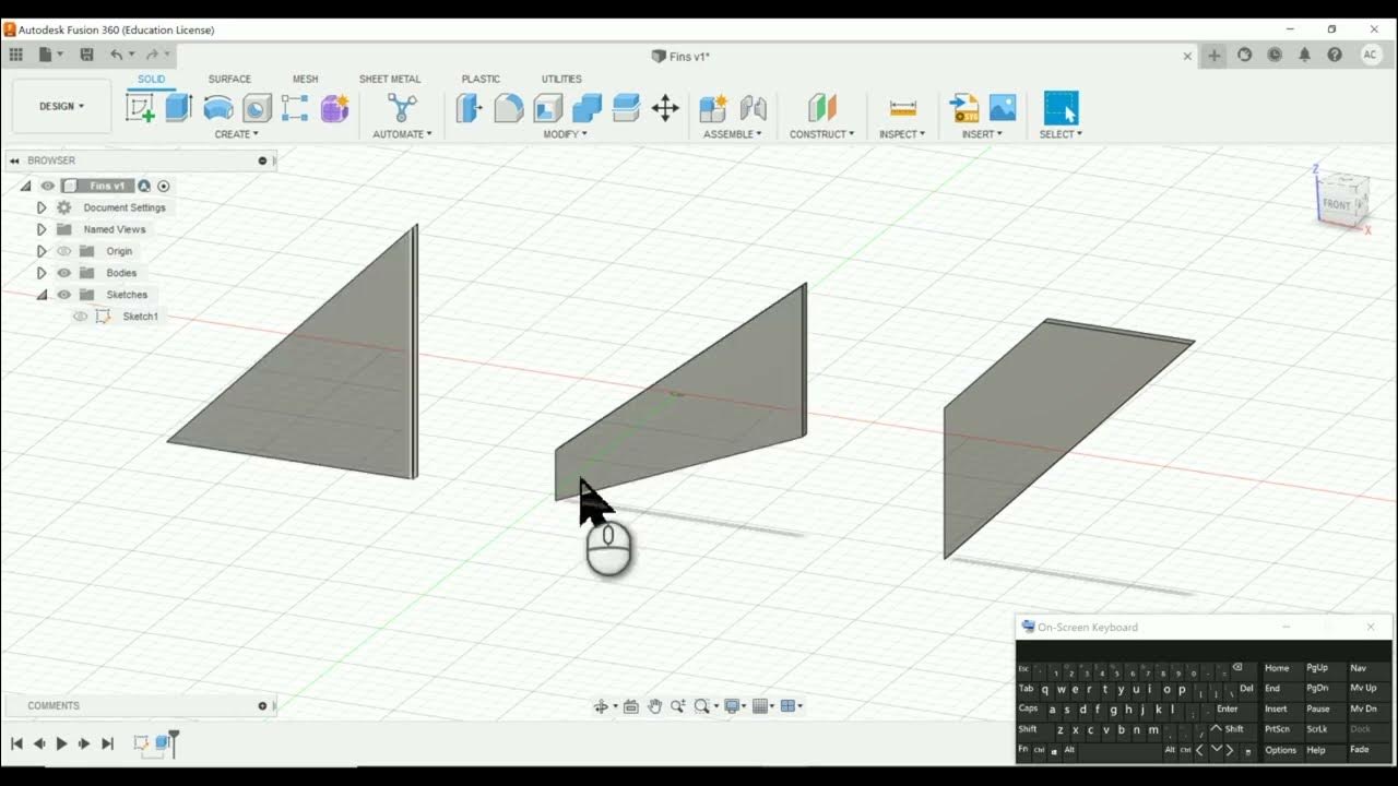 Making Rocket Fins - Model Rocket - Fusion 360 - YouTube