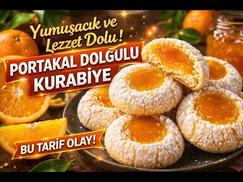 İçi Sürpriz Dolu Kurabiye 😍 Portakal Dolgulu Efsane Lezzet!
