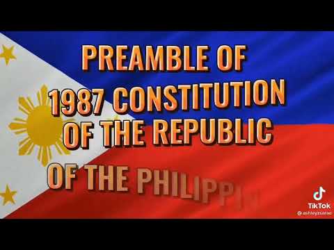 Reciting the Preamble - The Constitution of the Philippines in 1987 ...