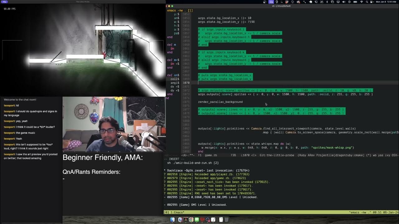 DragonRuby Game Toolkit - Metroidvania game dev. Enemy prototyping. - YouTube