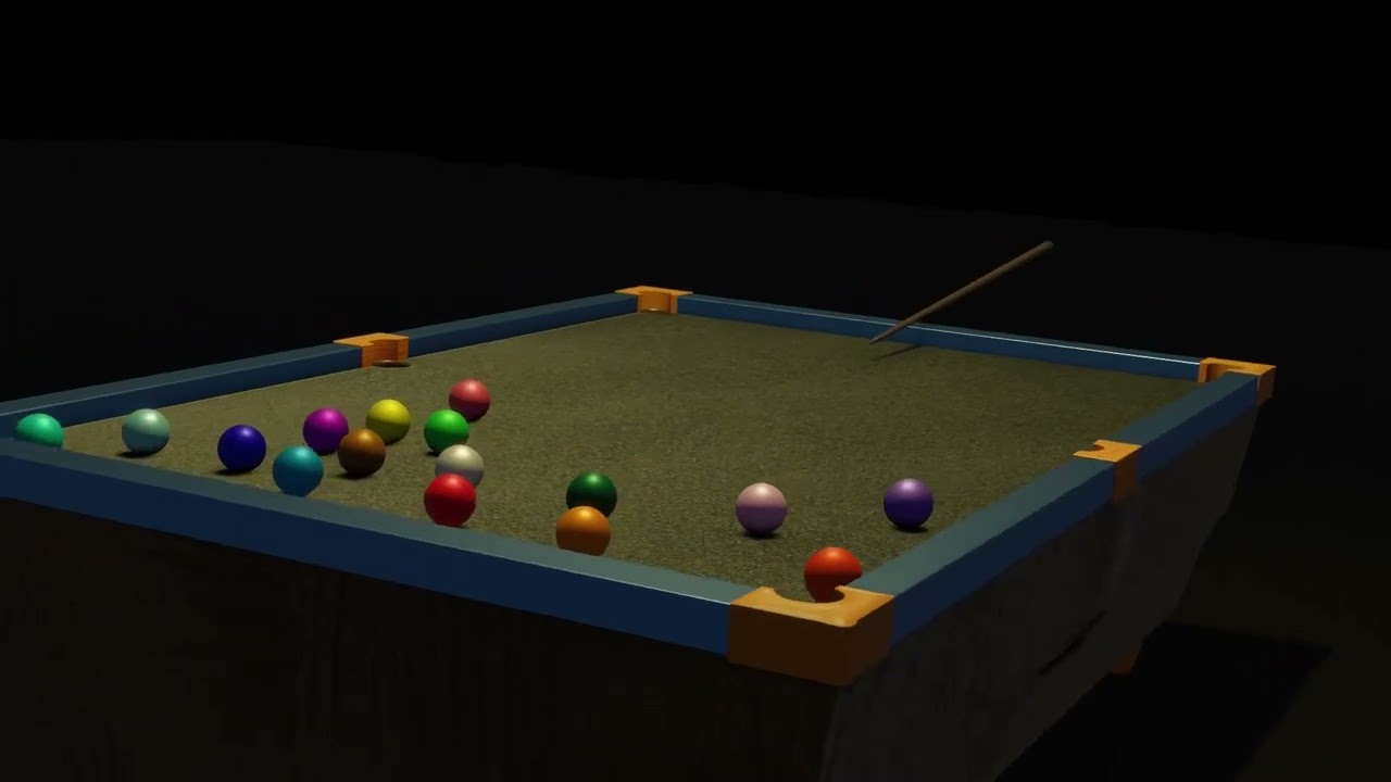 Billiard 3D animation | Blender user - YouTube