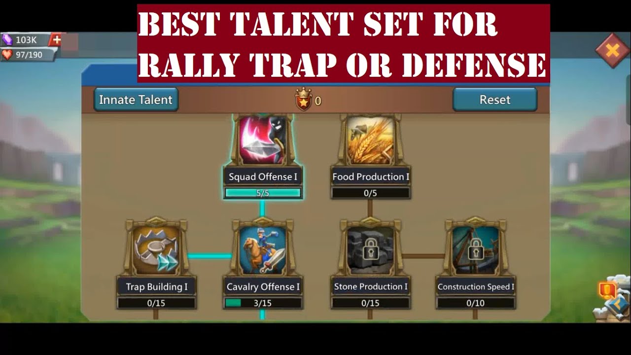 BEST TP SET FOR RALLY TRAPPING WITH DEMO: RALLY TRAP LORDS MOBILE - YouTube