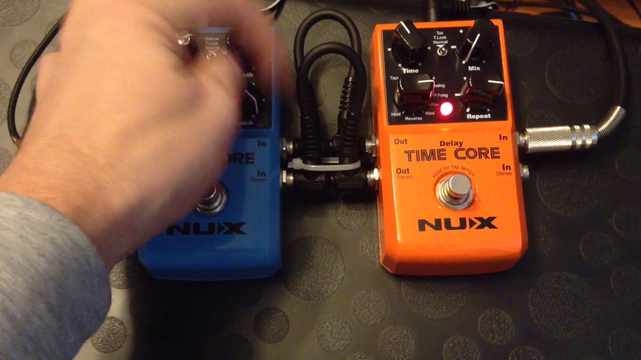 Nux Mod Core - Phaser with Synth (Jupiter 4) - YouTube
