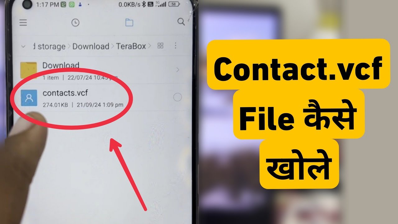 Contacts.vcf File Ko Kaise Khole | How To Import/View Contacts.vcf File ...
