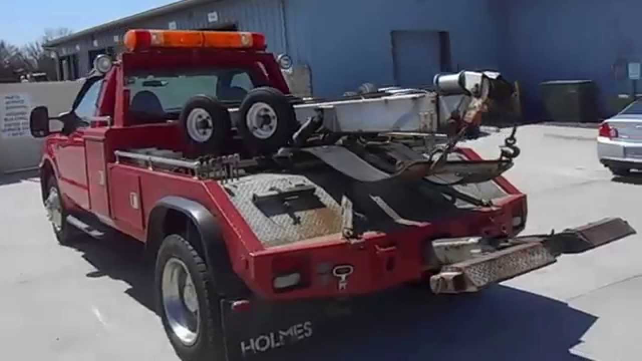 1999 Ford F450 with Holmes 440 - YouTube