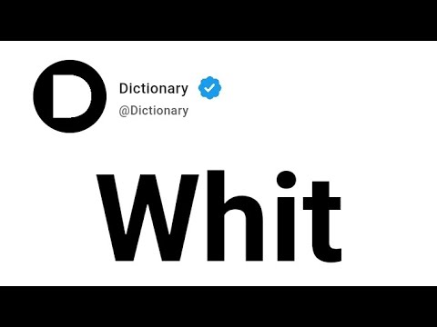Whit Meaning In English - YouTube