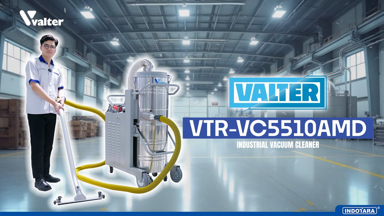 REVIEW VALTER HEAVY DUTY INDUSTRIAL VACUUM CLEANER VTR-VC5510AMD - YouTube