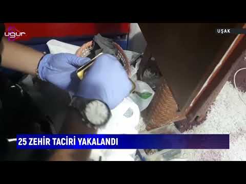 Uşak'ta Hava Destekli Büyük Narkotik Operasyonu