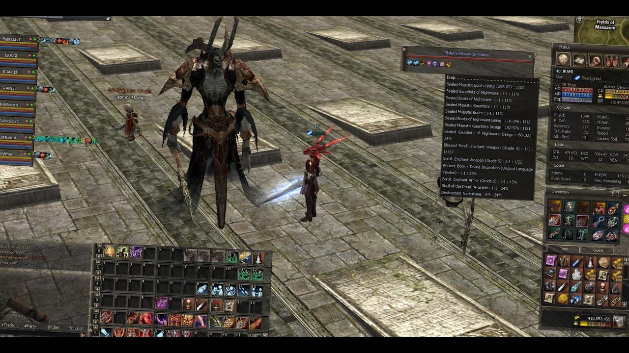 L2 Interlude \ Lineage2 \ Shilen's Messenger Cabrio RAID BOSS 70 lvl ...