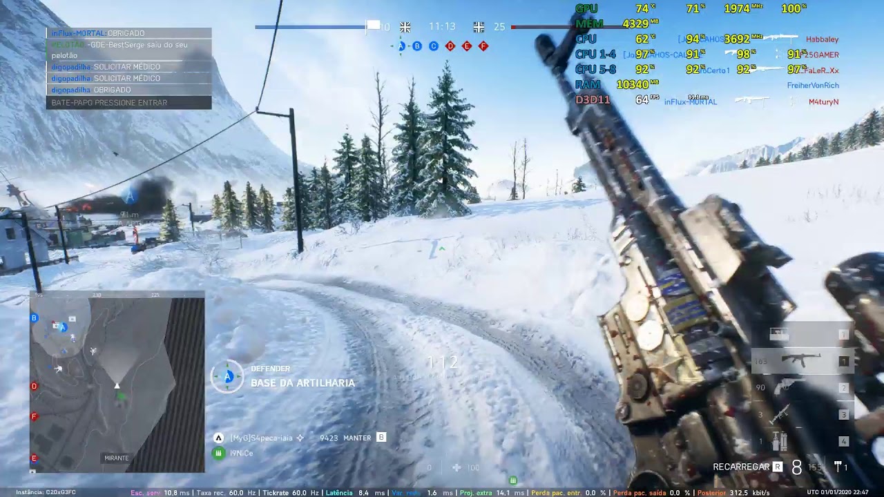 BFV LIVE 2020 TEST PC ULTRA GTX 1070 I7 3770 16GB - YouTube