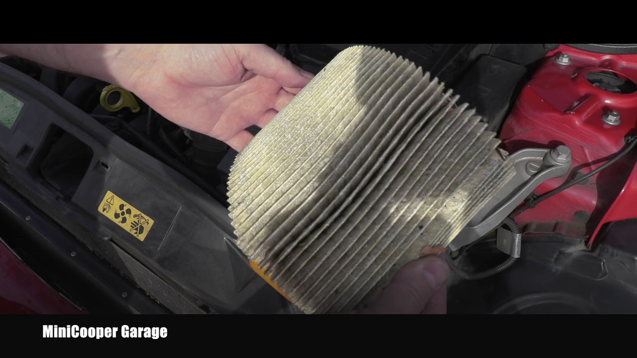 Mini Cooper Engine Air Filter Inspection, Replacement - YouTube