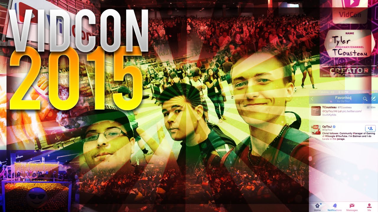 VIDCON 2015!!! SEEING MY FAVORITE YOUTUBERS/VINERS!!! - YouTube