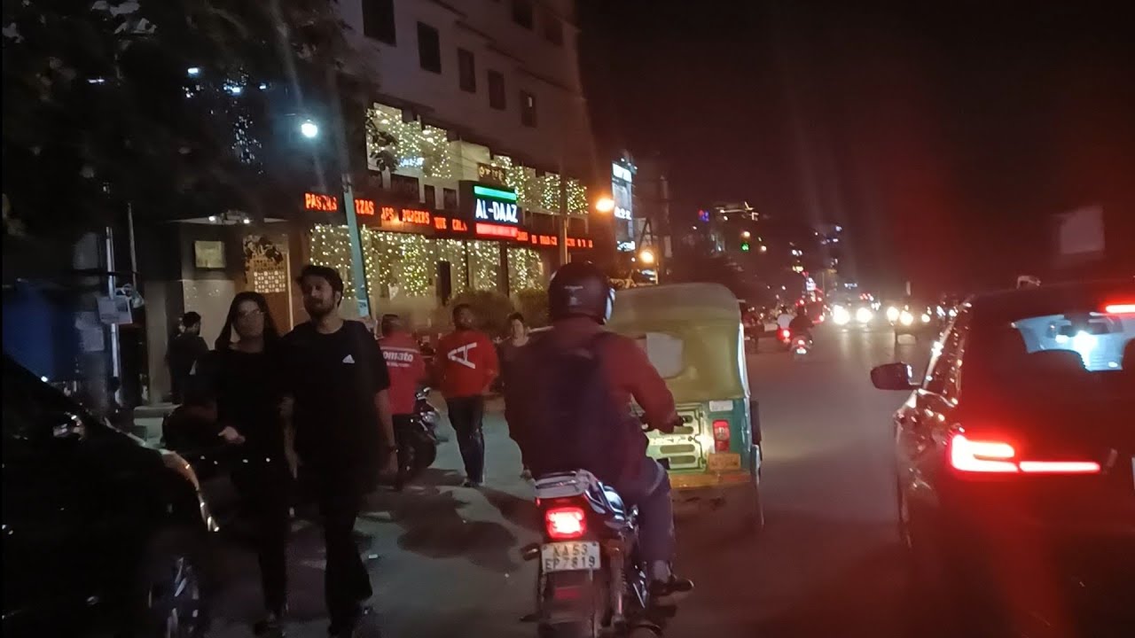 HSR Layout 27th Main Night Ride - One of the best Commercial street ...