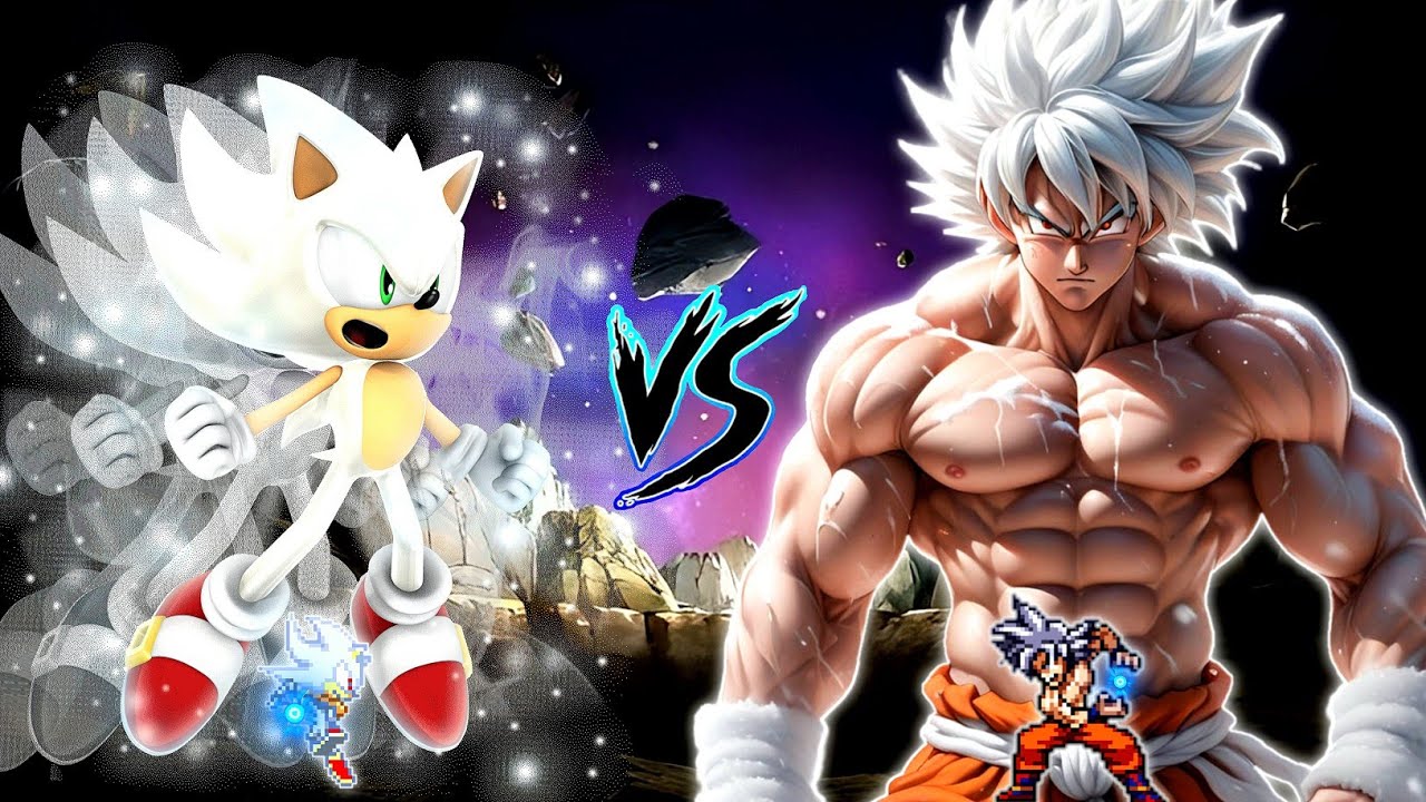 Super Hyper Sonic OP VS Son Goku V4 OP (all form) in Jump Force Mugen ...