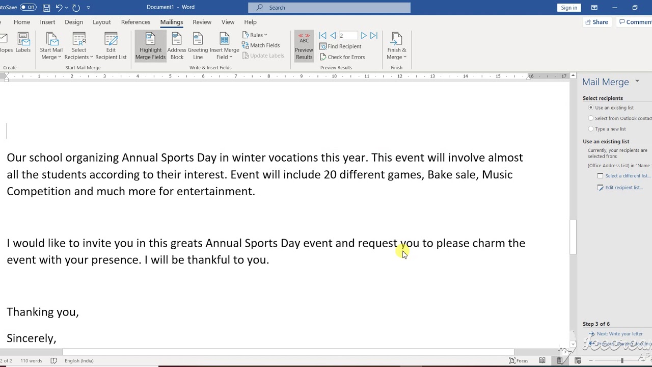 Digital Document Mail Merge 2 Part 23 - YouTube