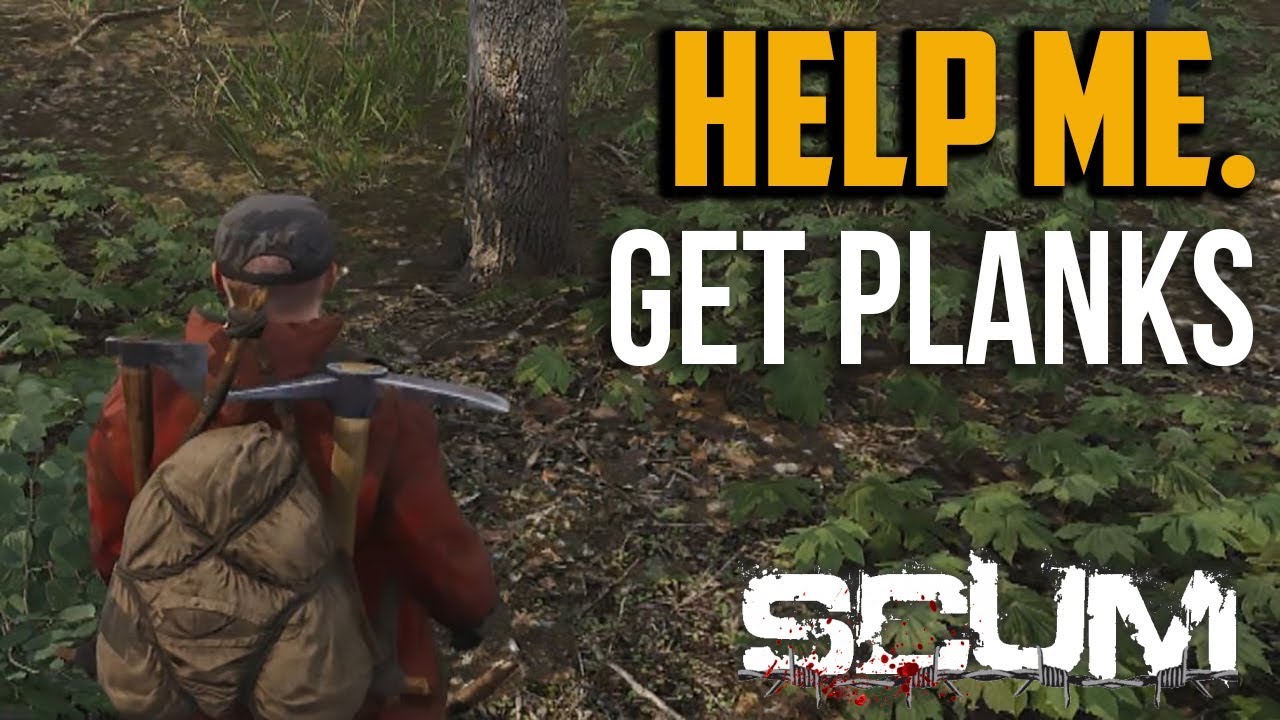 Scum : How to Get and Craft Wooden Planks - YouTube