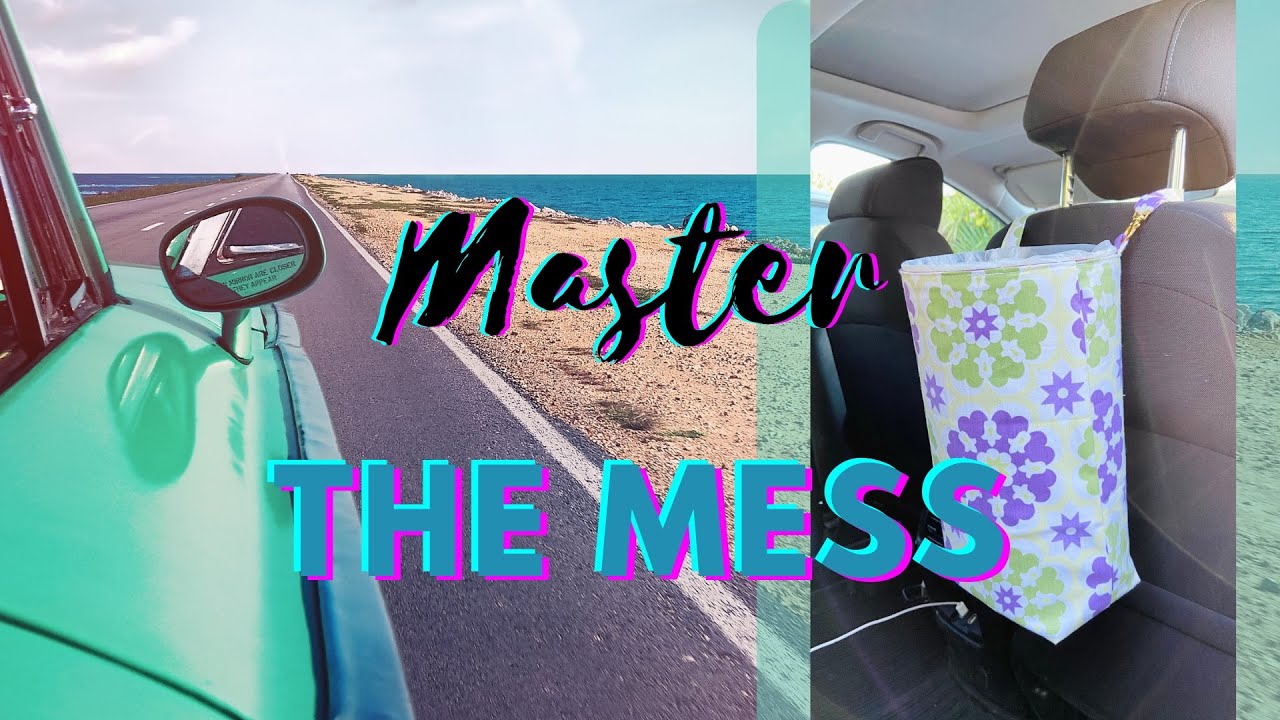 How To Sew A Car Trash Bag, Car Organizer Bin, beginners Sewing Project ...