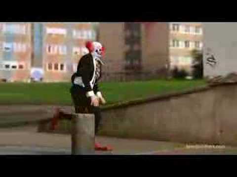 Backwards Running Clown - YouTube
