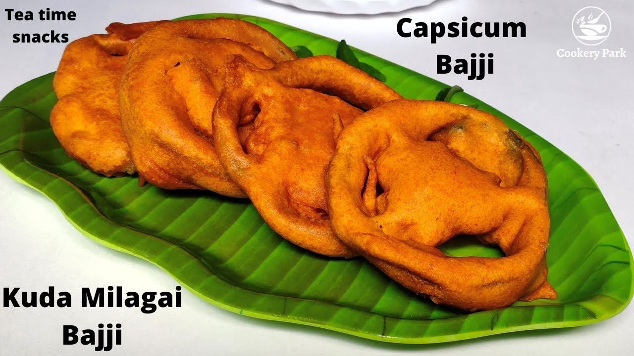 Capsicum Bajji recipe | Kuda Milagai Bajji | Bell Pepper Bajji | Tea ...