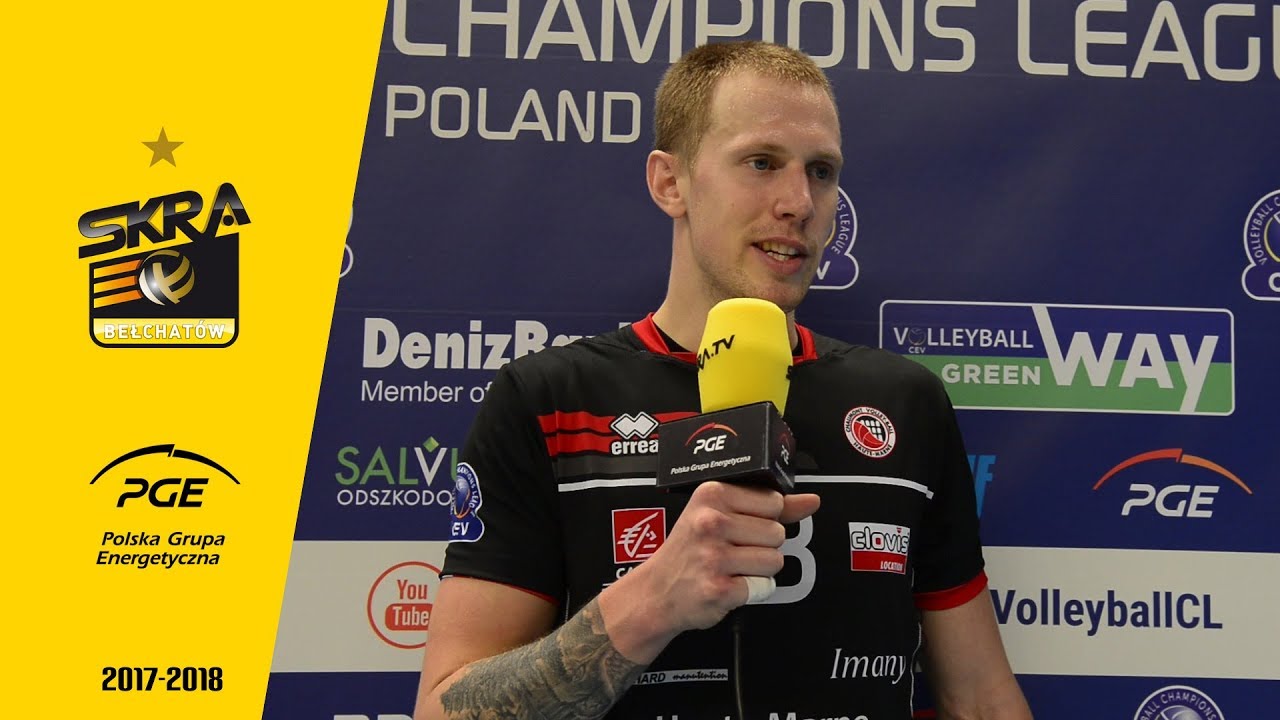 Daniel Jansen Van Doorn post-match interview after PGE Skra - Chaumont ...