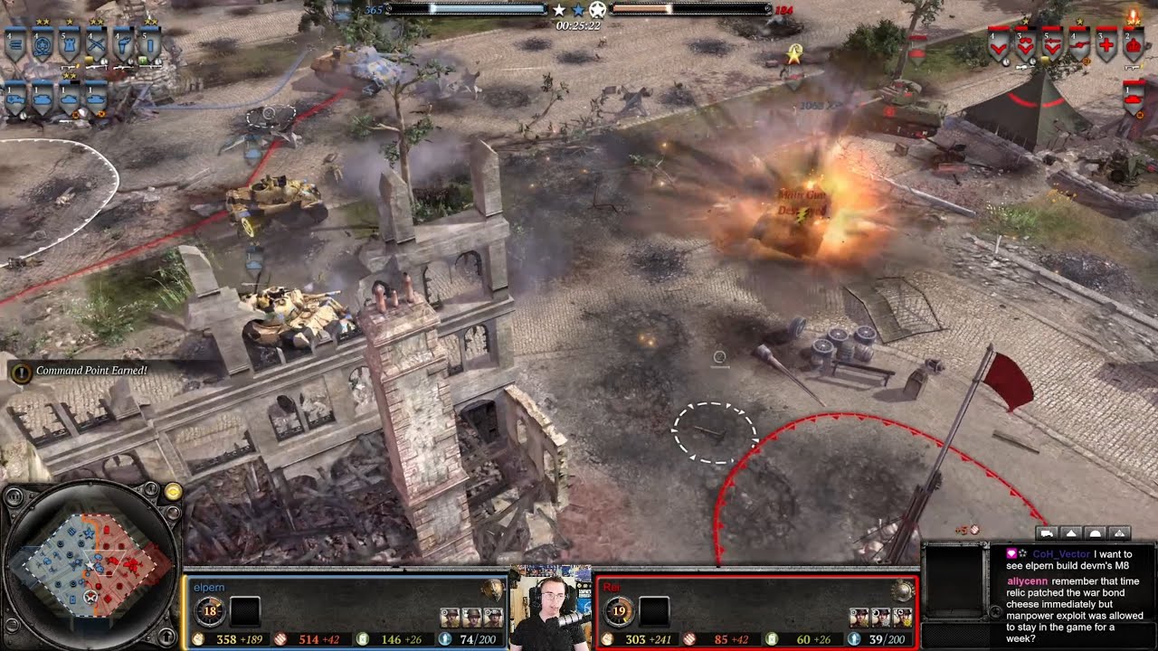 CoH2 Supreme Edition Bo5: Rei vs. Elpern 2 players battling in a huge ...