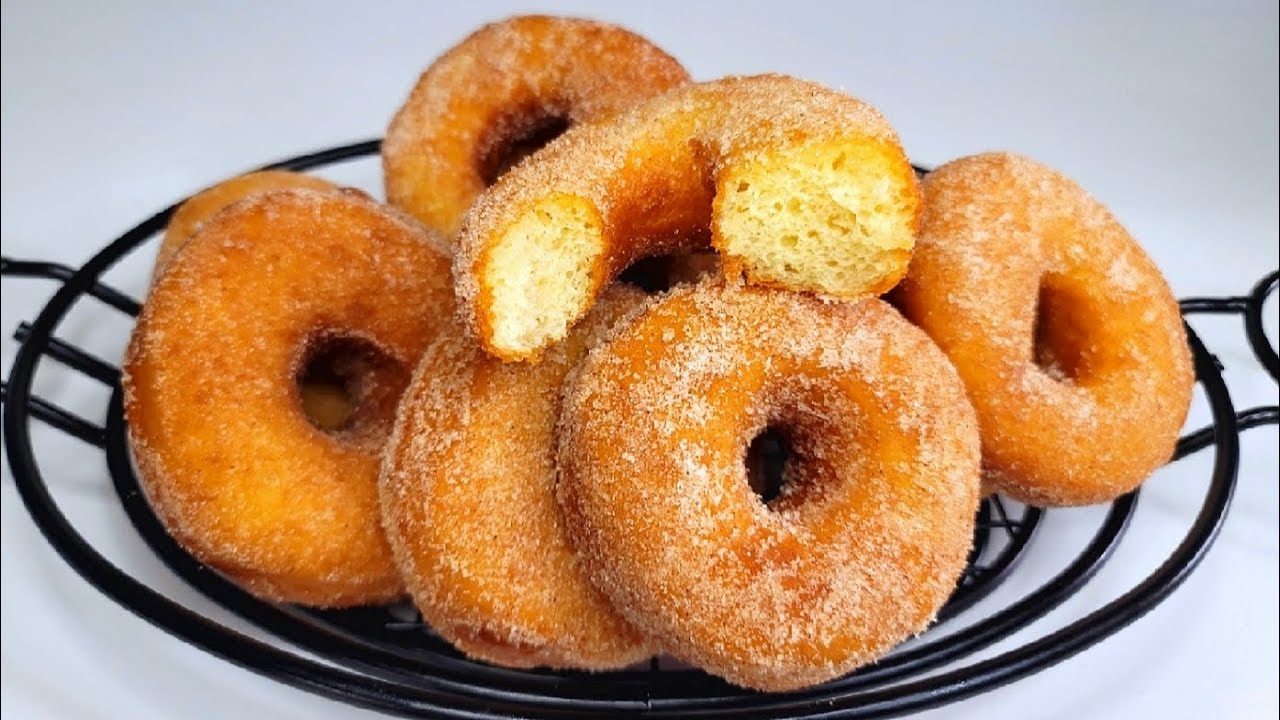 Light & Fluffy Sugar Donuts | recipe - YouTube
