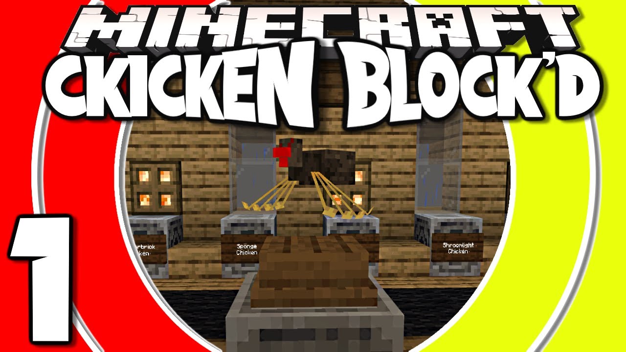 Chicken Block'D : " Minecraft Let's Play Ep1 Spider Chicken " - YouTube