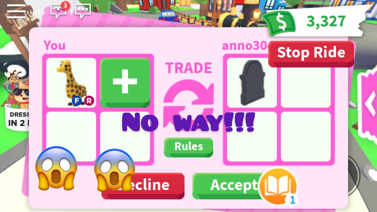 What do people trade for a fly and ride giraffe?! || Adopt Me - YouTube