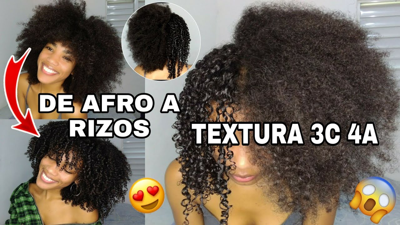 COMO DEFINIR EL CABELLO AFRO RIZADO TEXTURA 3C 4A | DEFINICIÓN DE RIZOS ...