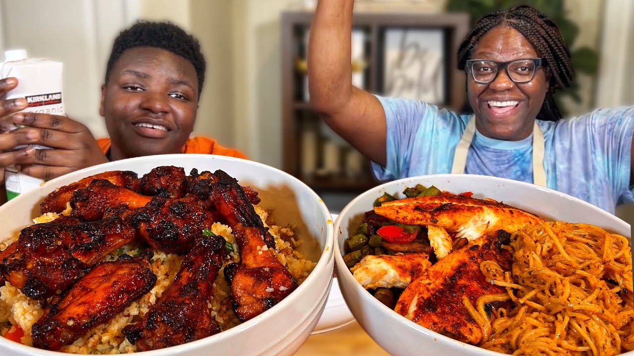 WE MADE OUR OWN MEALS AND TONIGHT IS THE NIGHT..| MUKBANG EATING SHOW ...