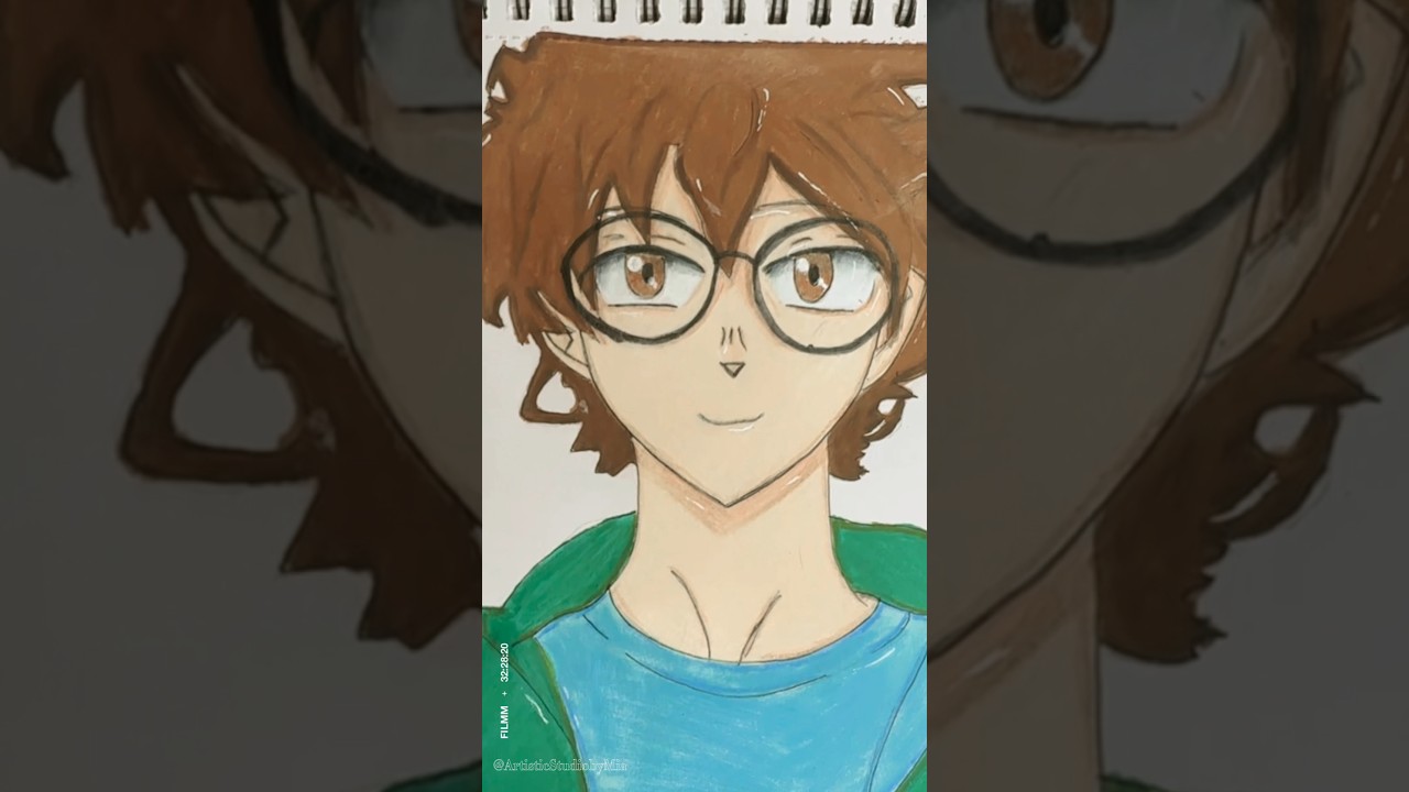 Drawing Junpei Zaki as an Anime Character! Part 2! 🐬♥️😊 # ...