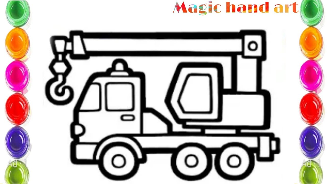 How to draw Crane,Crane Drawing,Painting,Coloring for Toddlers & Kids ...