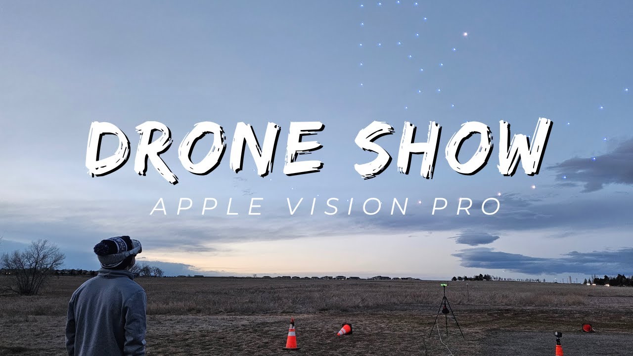 Flying Drone Show Using Apple Vision Pro - YouTube