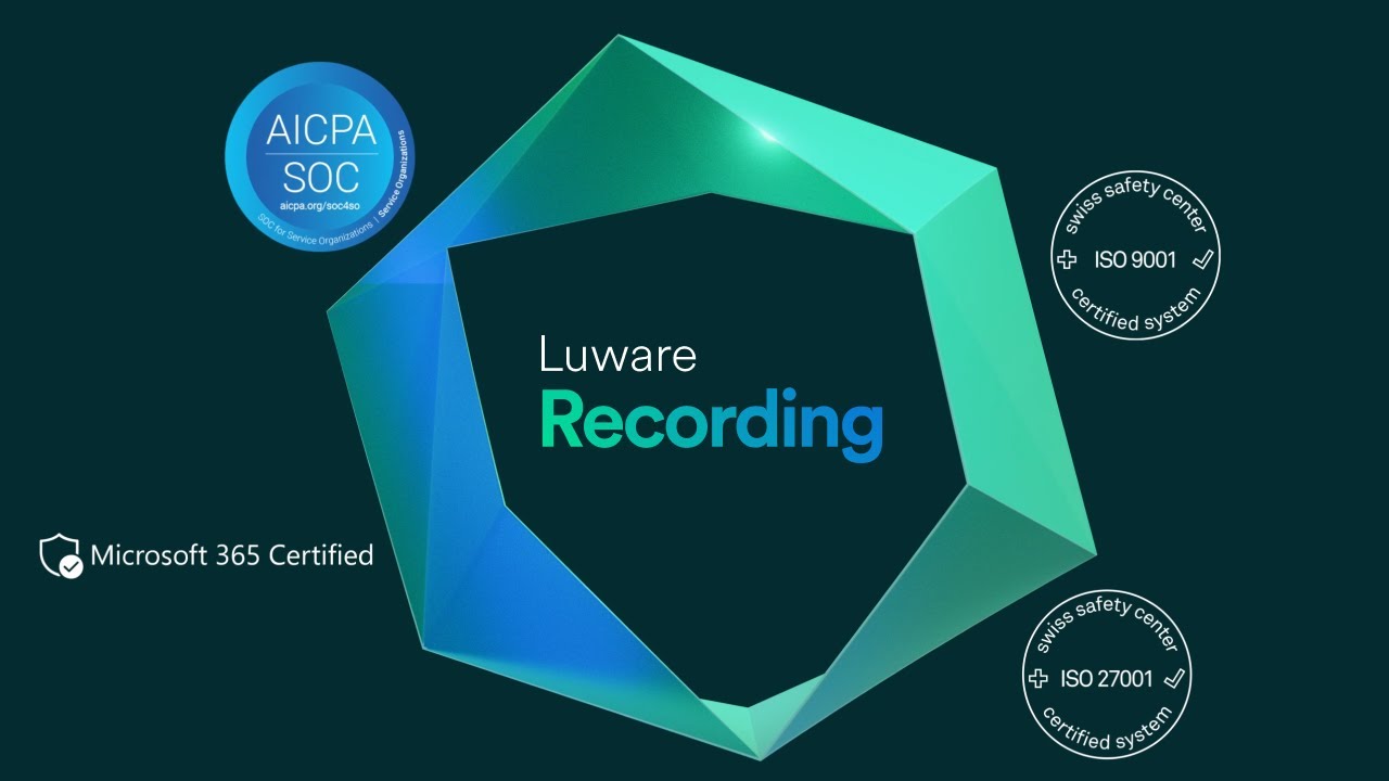 Luware Recording: Compliance Recording and Analytics - YouTube