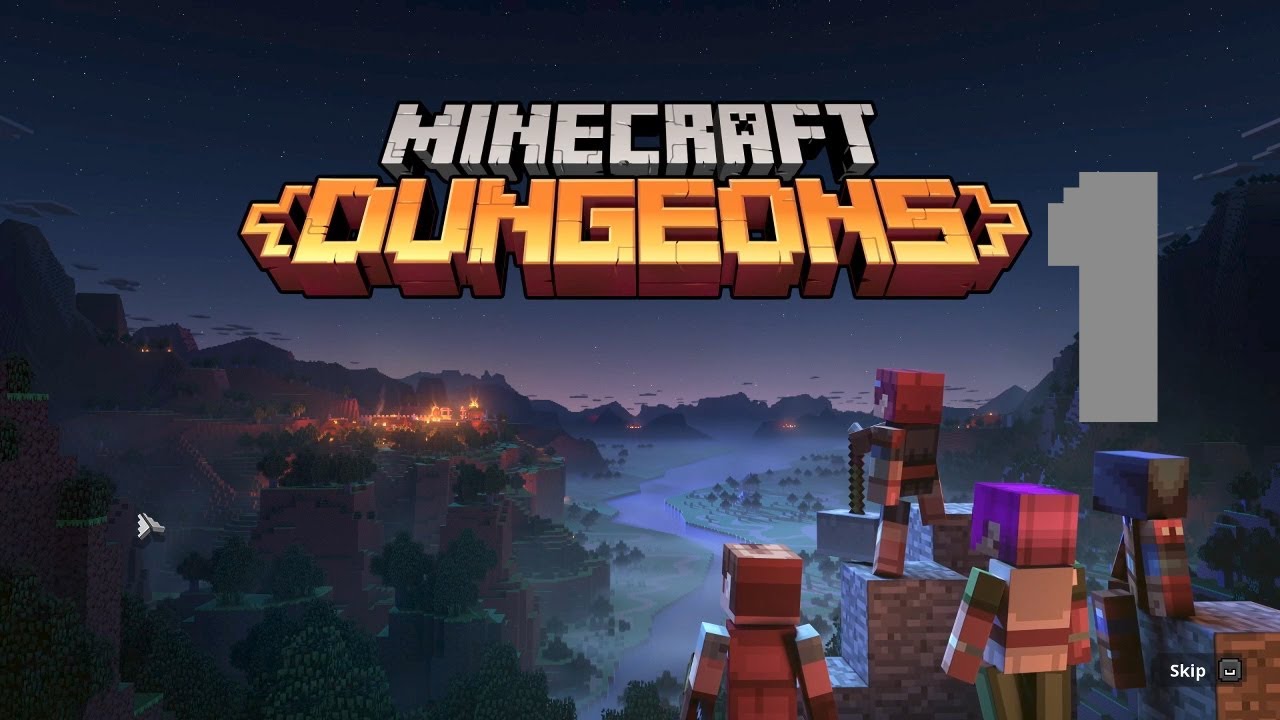 MineCraft Dungeons Episode 1 Intro and Tutorial Level - YouTube