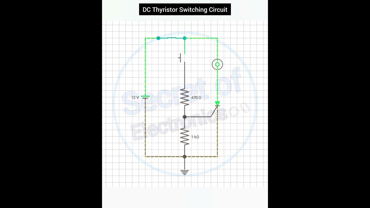 How Thyristor or SCR Works In Direct Current Circuit - YouTube