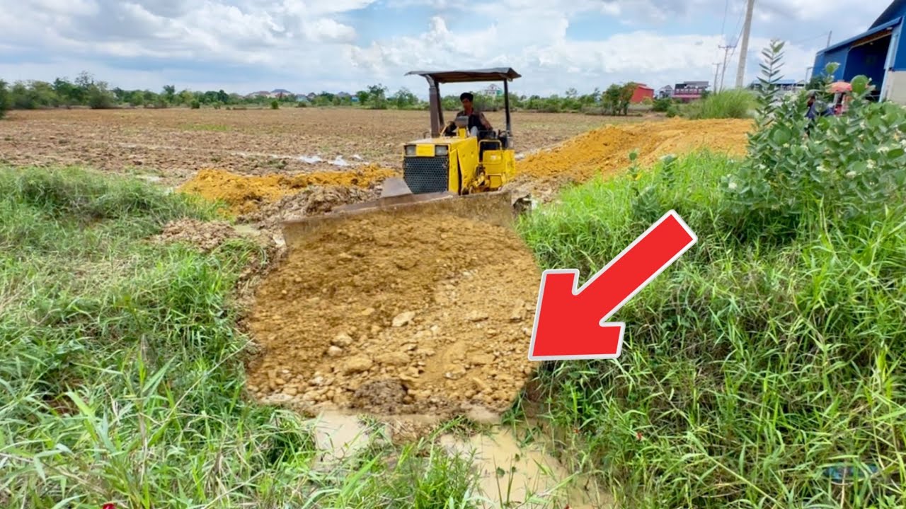 This is a groundbreaking ceremony for a new project with many trucks ...