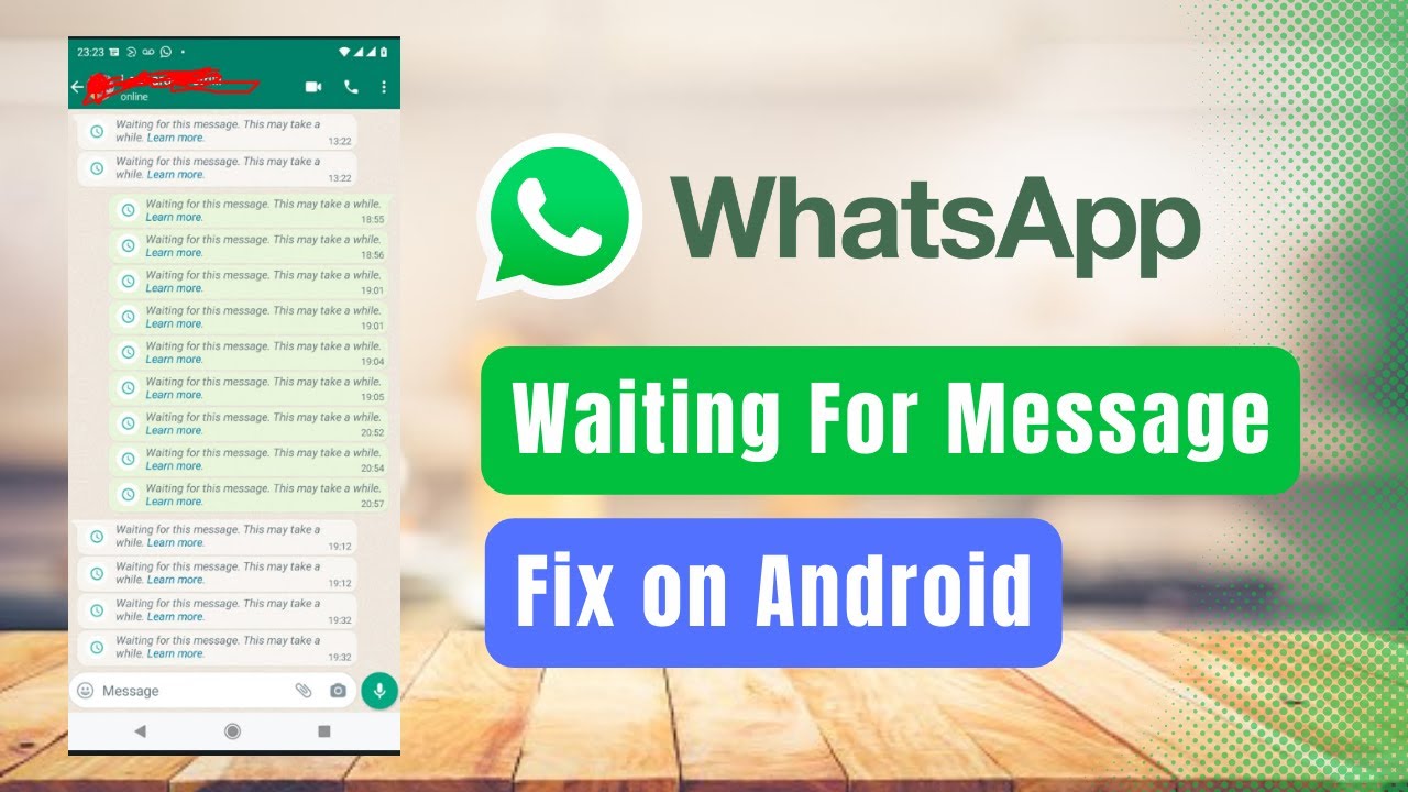 How to Fix "Waiting for this Message" on WhatsApp ! Android - YouTube