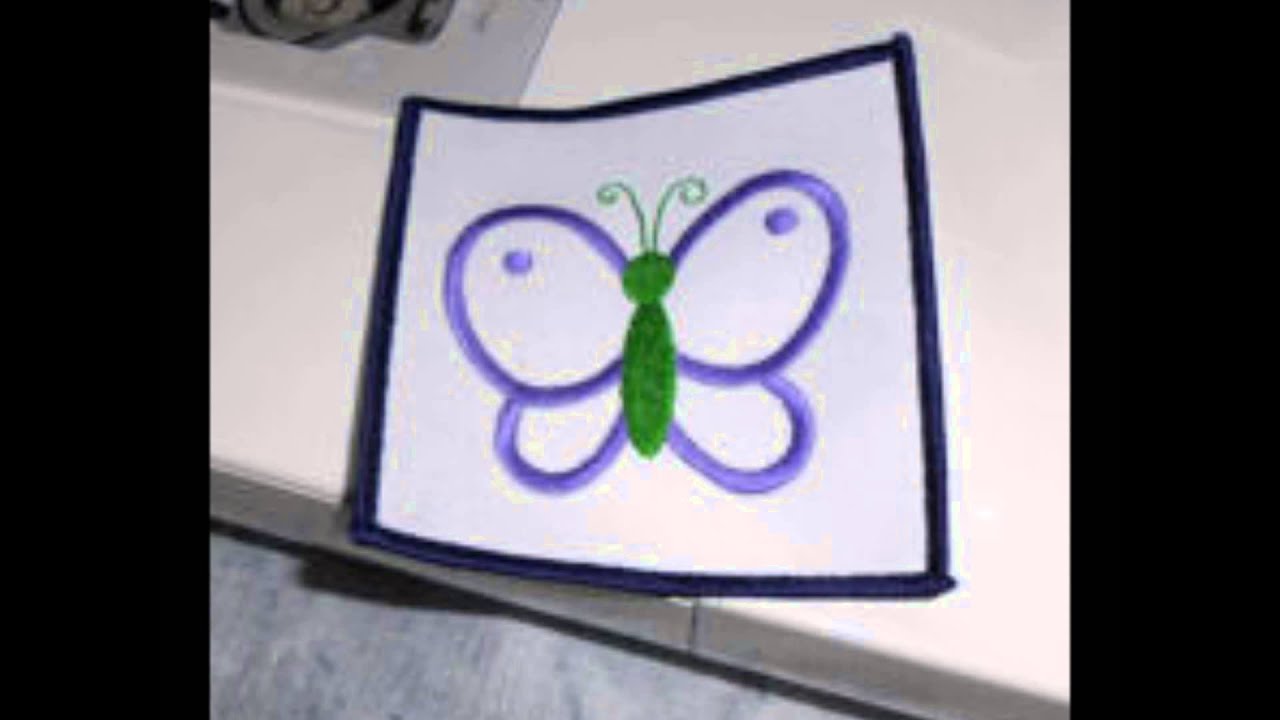How To Embroider On Blank Patches - YouTube