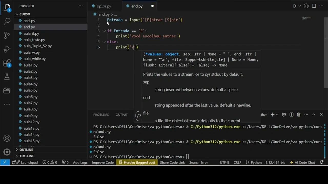 operador and(Python) - YouTube